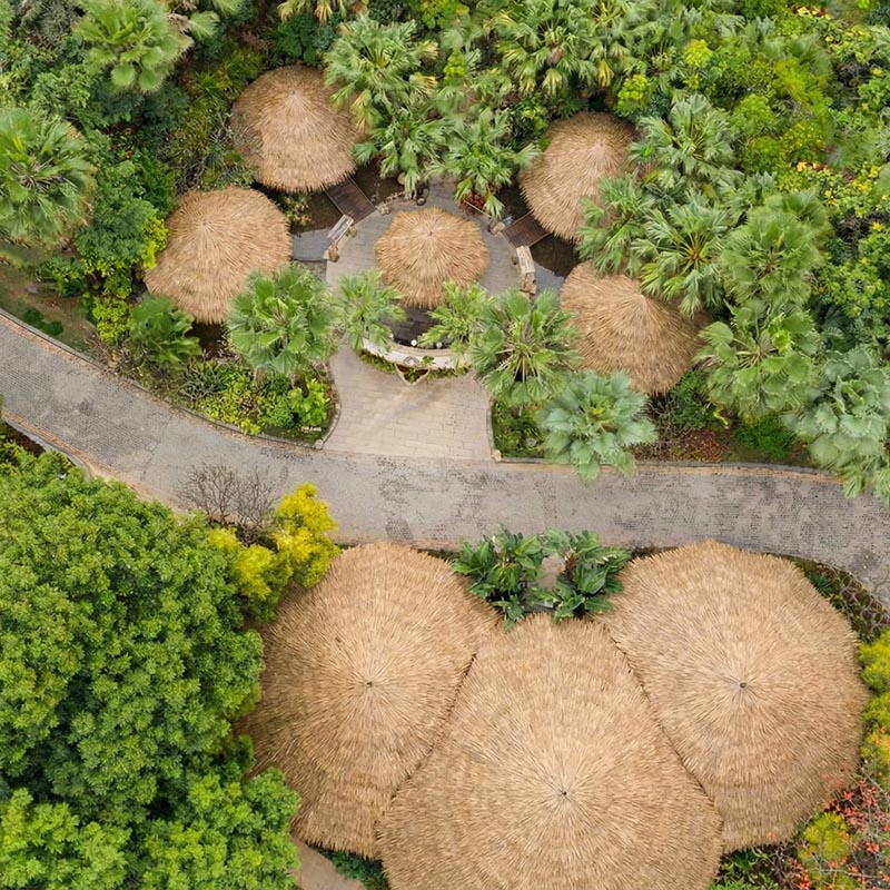 Synthetic Thatch Panels - Fire-Rated, UV-Proof | ONETHATCH