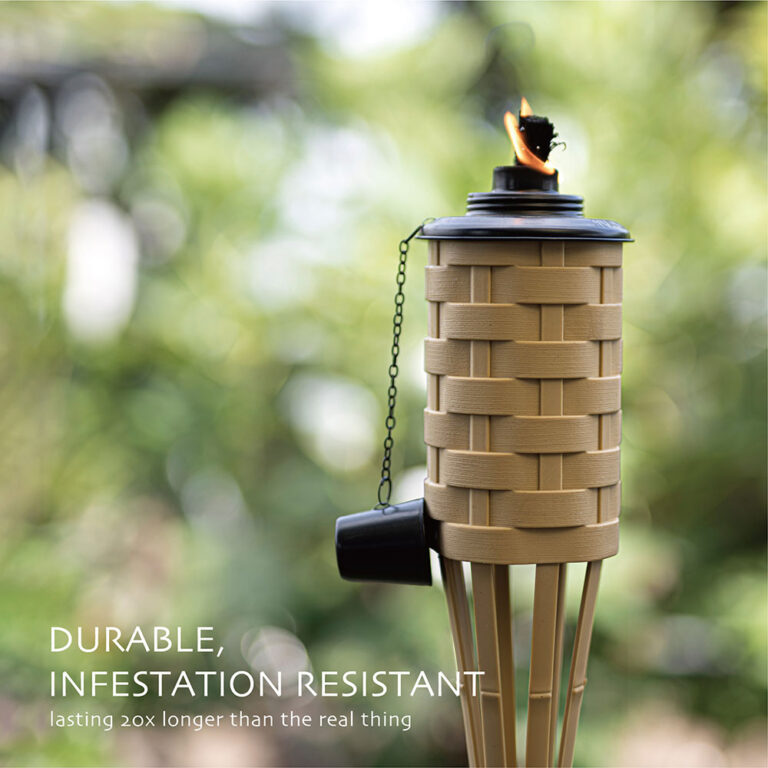 ONETHATCH® Faux Bamboo Torch Synthetic Bamboo Tiki Torch